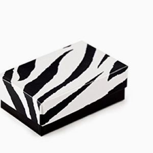 Office | Zebra Boxes Jewelry Packaging Box W Lid Cotton Shipping ...